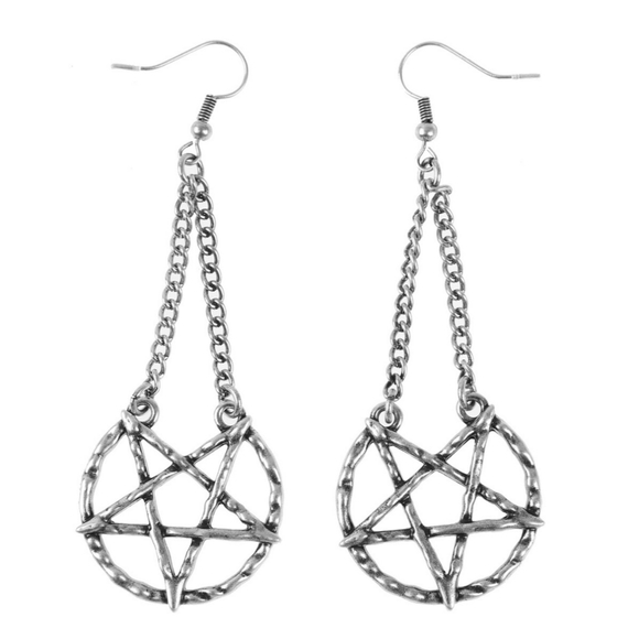 Killstar | Jewelry | Killstar Broken Seal Pentagram Earrings | Poshmark
